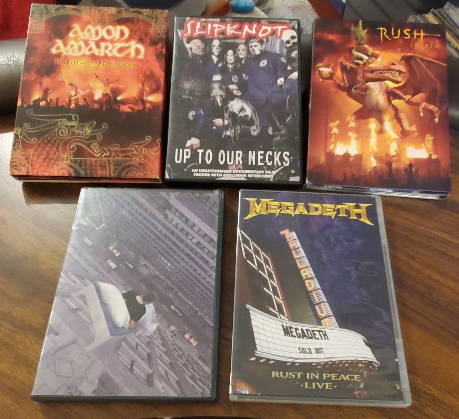 5 Metal/rock Concert Dvds rush, Megadeth, Slipknot, Amon Amarth - Etsy