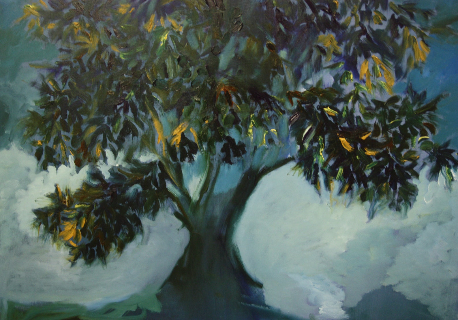 Olive Tree Painting in Oil Home Decor Sweet Home Painting - Etsy