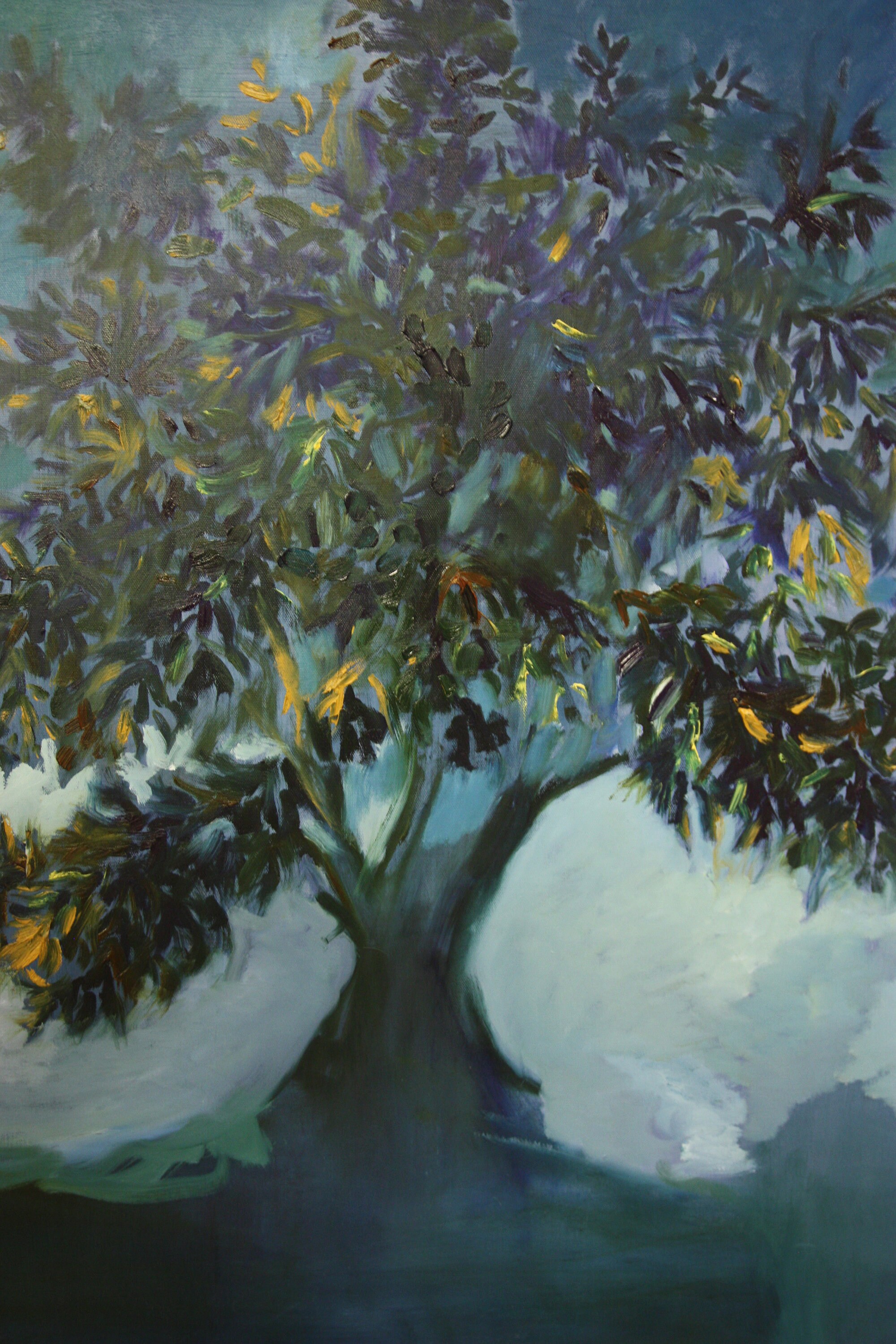 Olive Tree Painting in Oil Home Decor Sweet Home Painting - Etsy