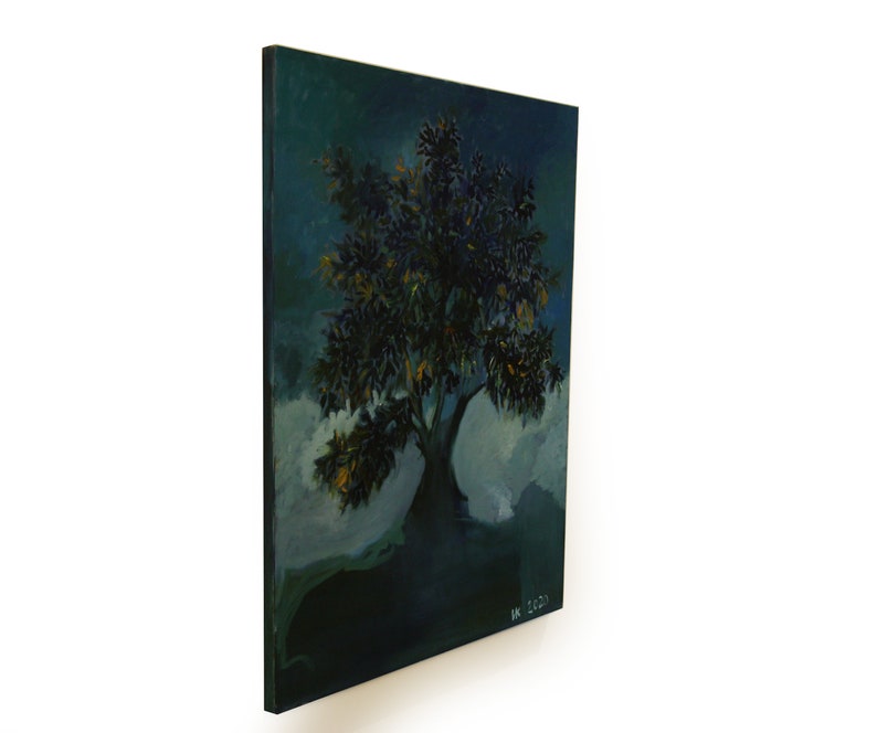 Olive Tree Painting in Oil Home Decor Sweet Home Painting - Etsy