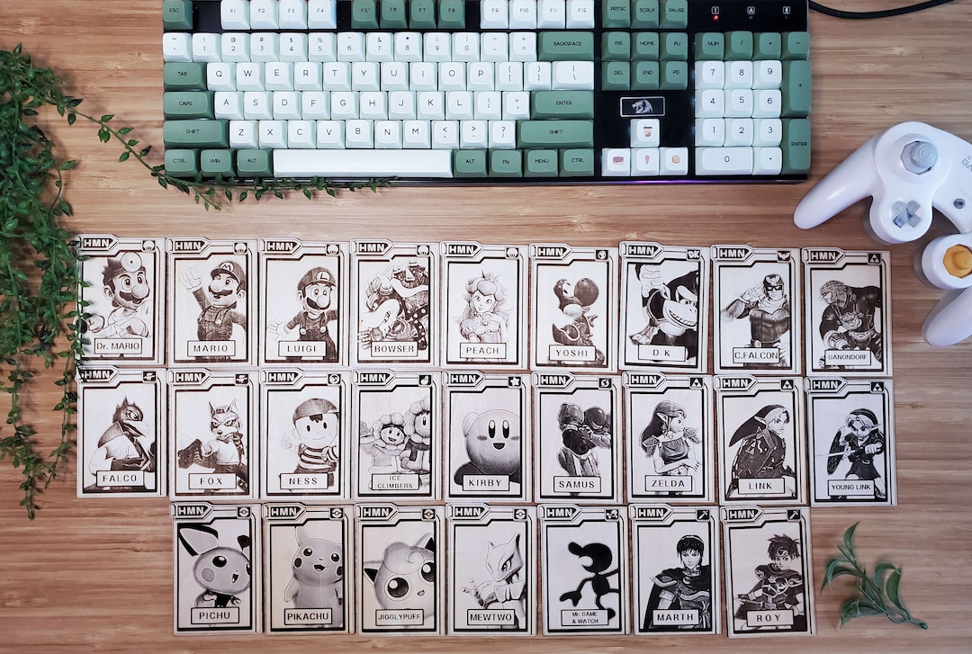 Super Smash Brothers Melee Character Selection Screen Wooden Portrait ...