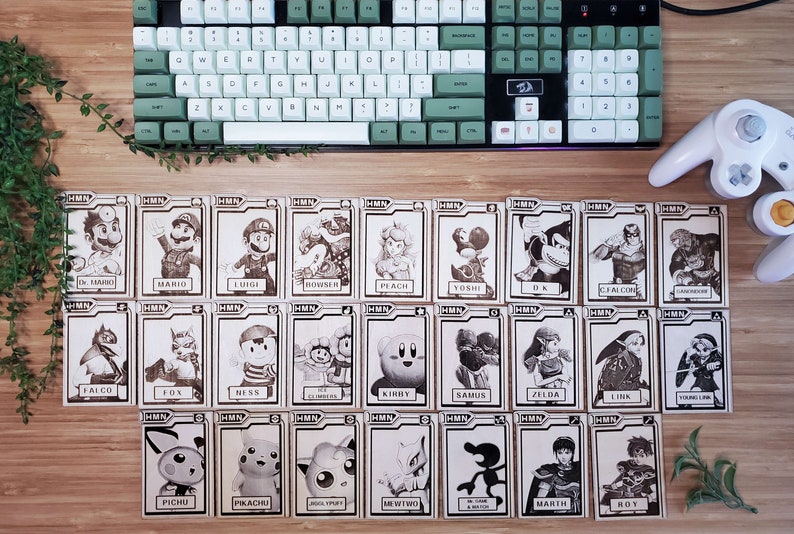Super Smash Brothers Melee Character Selection Screen Wooden Portrait ...