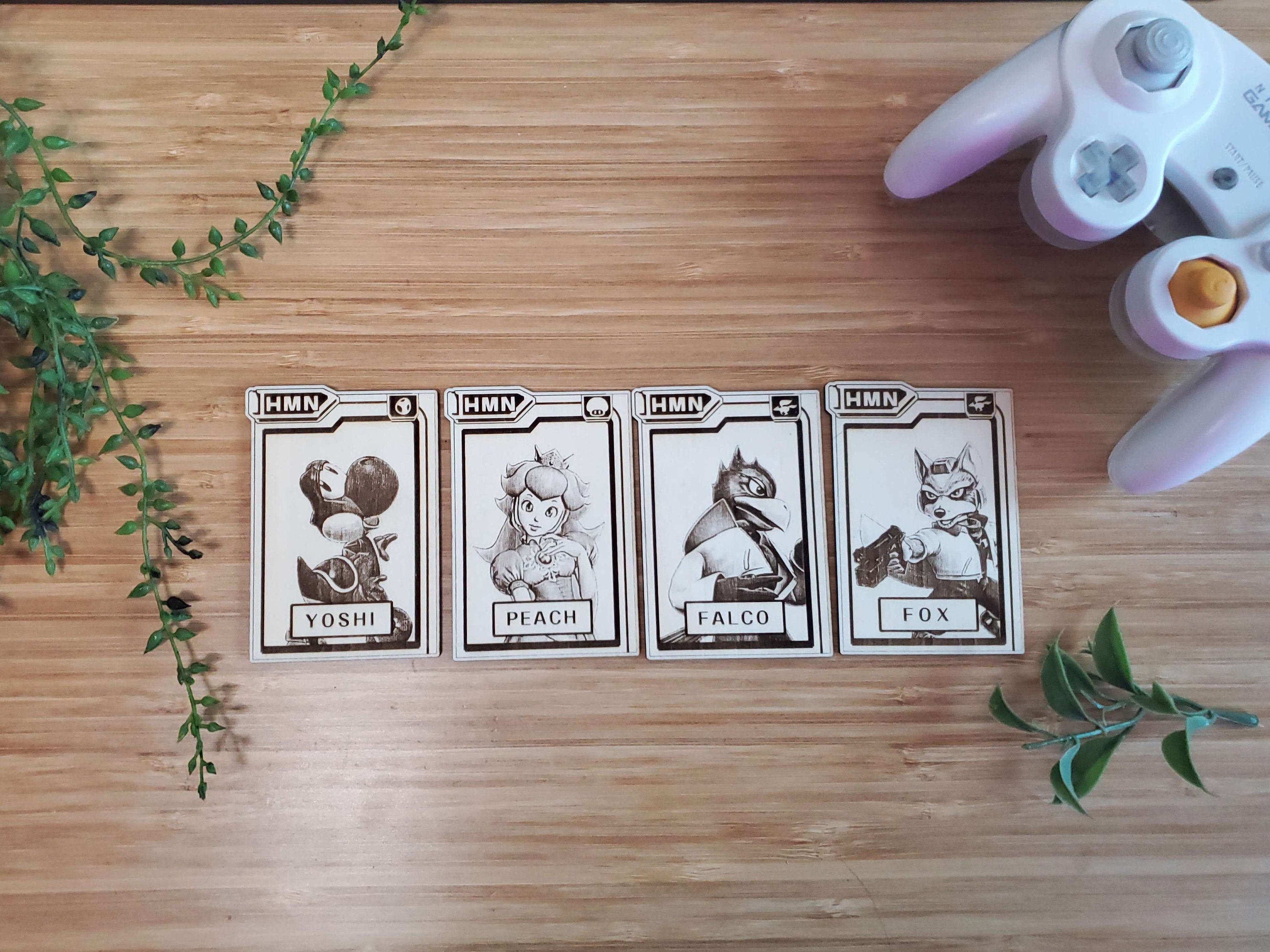 Super Smash Brothers Melee Character Selection Screen Wooden Portrait ...