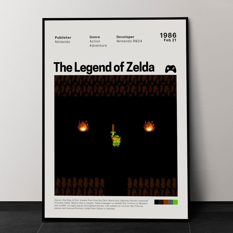 Legend of Zelda Poster - Etsy