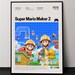 Super Mario Maker 2 2019 Game Poster, Minimalist Games Poster, Video ...
