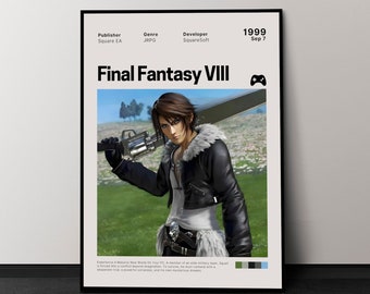 Final Fantasy VIII Poster, Video Game Poster - Etsy