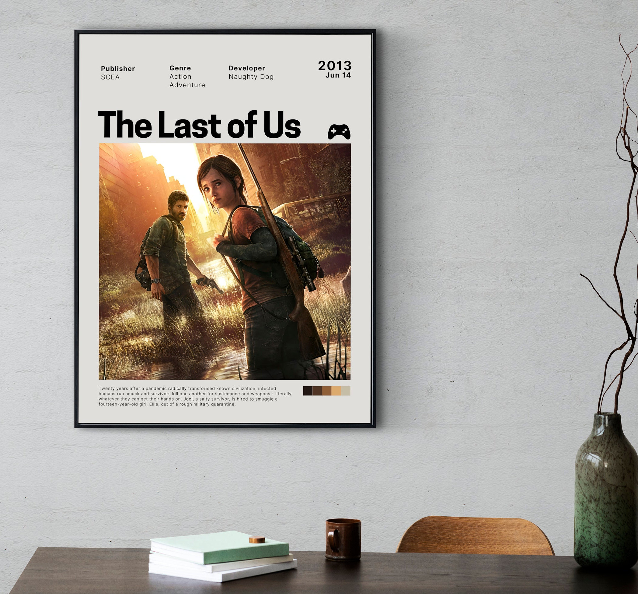 The Last of Us Games Poster, Games Wall Decor, Minimalist Games Poster ...