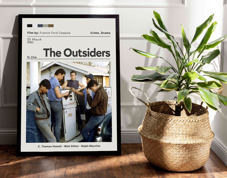 The Outsiders Movie Poster Movie Wall Decor Minimalist Movie - Etsy
