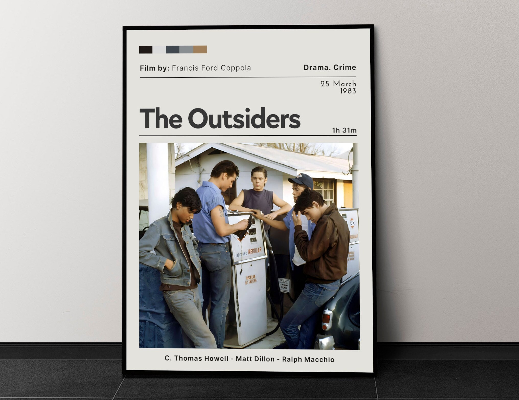 The Outsiders Movie Poster, Movie Wall Decor, Minimalist Movie Poster ...