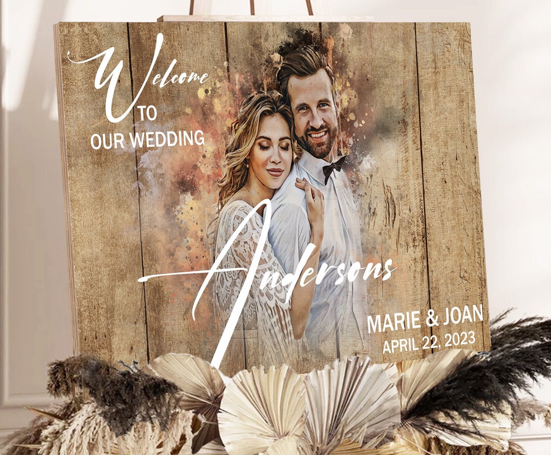 Photo Wedding Welcome Sign, Wedding Rehearsal Sign, Wedding Sign ...
