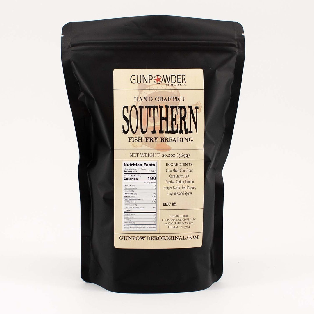 Gunpowder Original Southern Fish Fry Breading, Fish Breading, Seafood ...