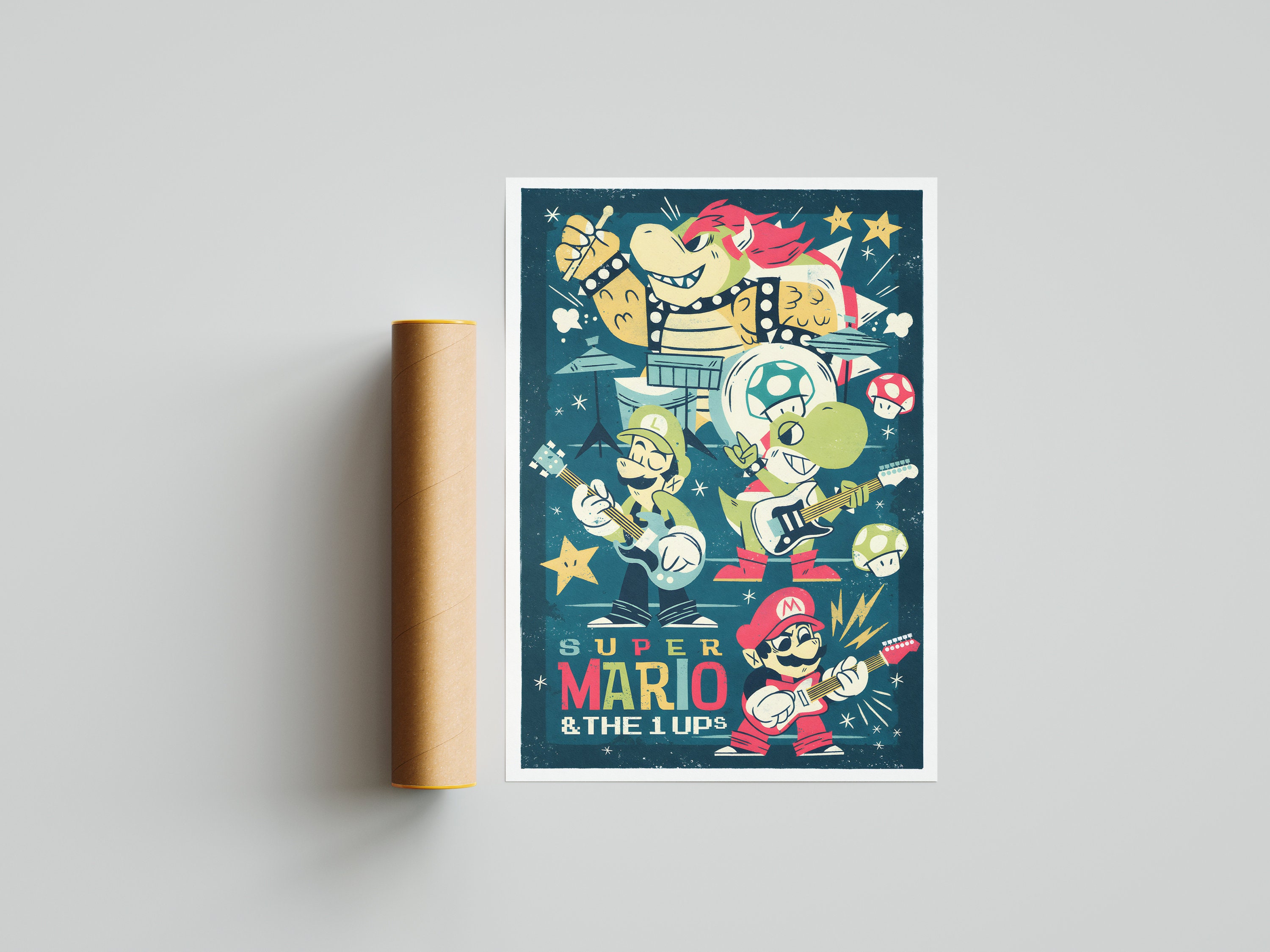 Super Mario Poster | Super Mario Prints | Retro Game Poster ...