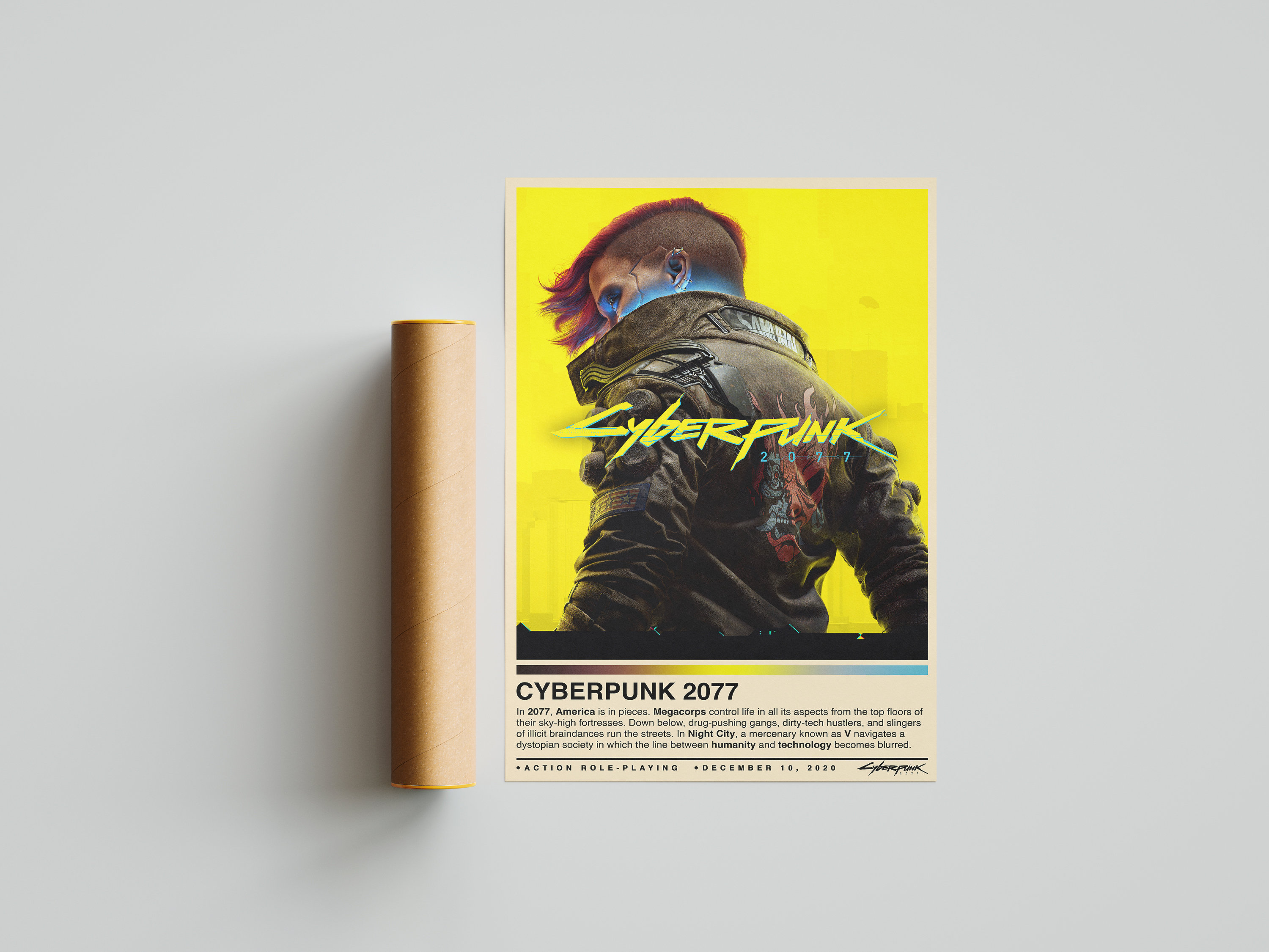 Cyberpunk 2077 Poster Designed & Sold By Tokelau Lizette