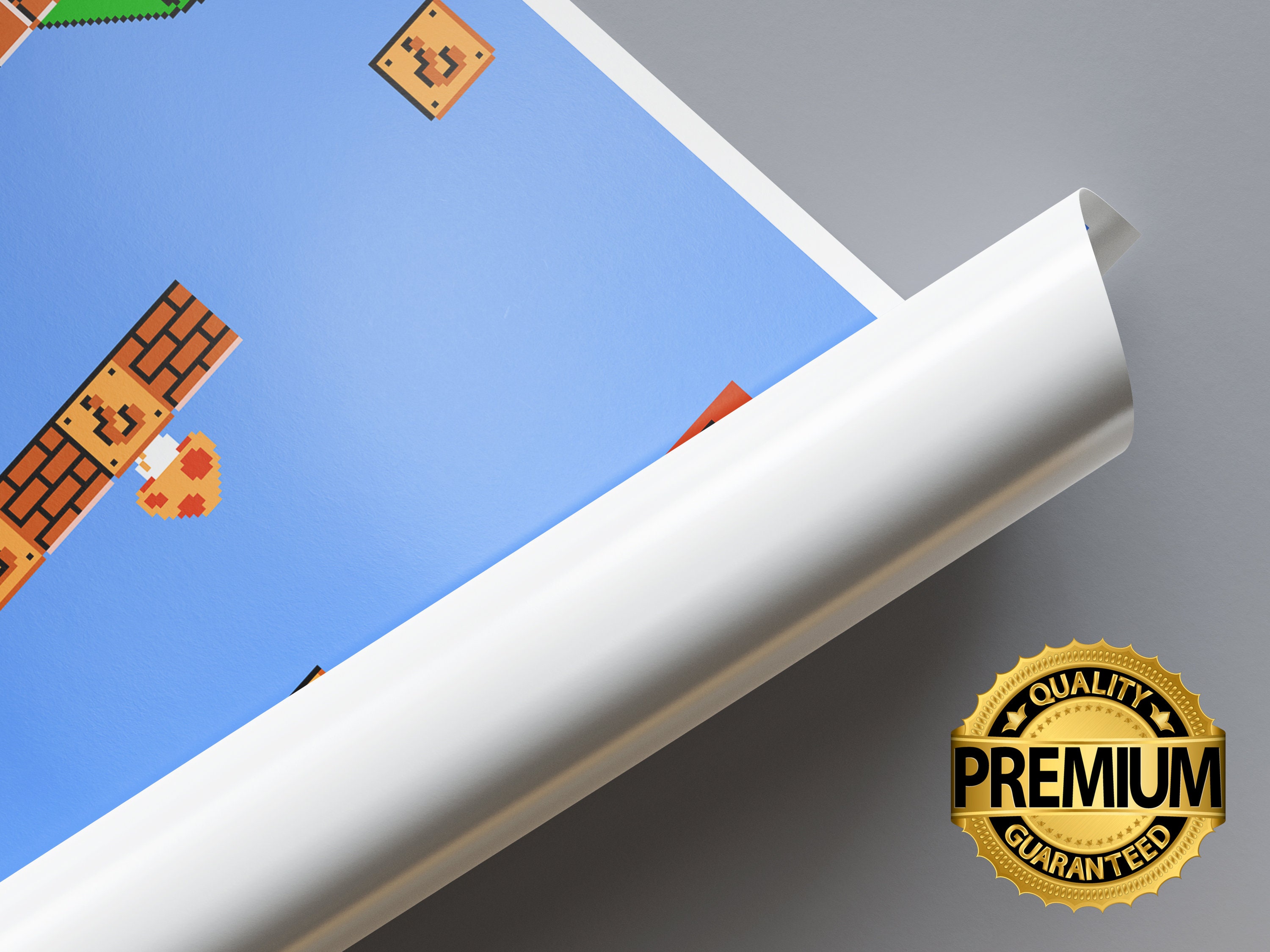 Super Mario Bros Poster | Super Mario Print | Gaming Poster Designed ...