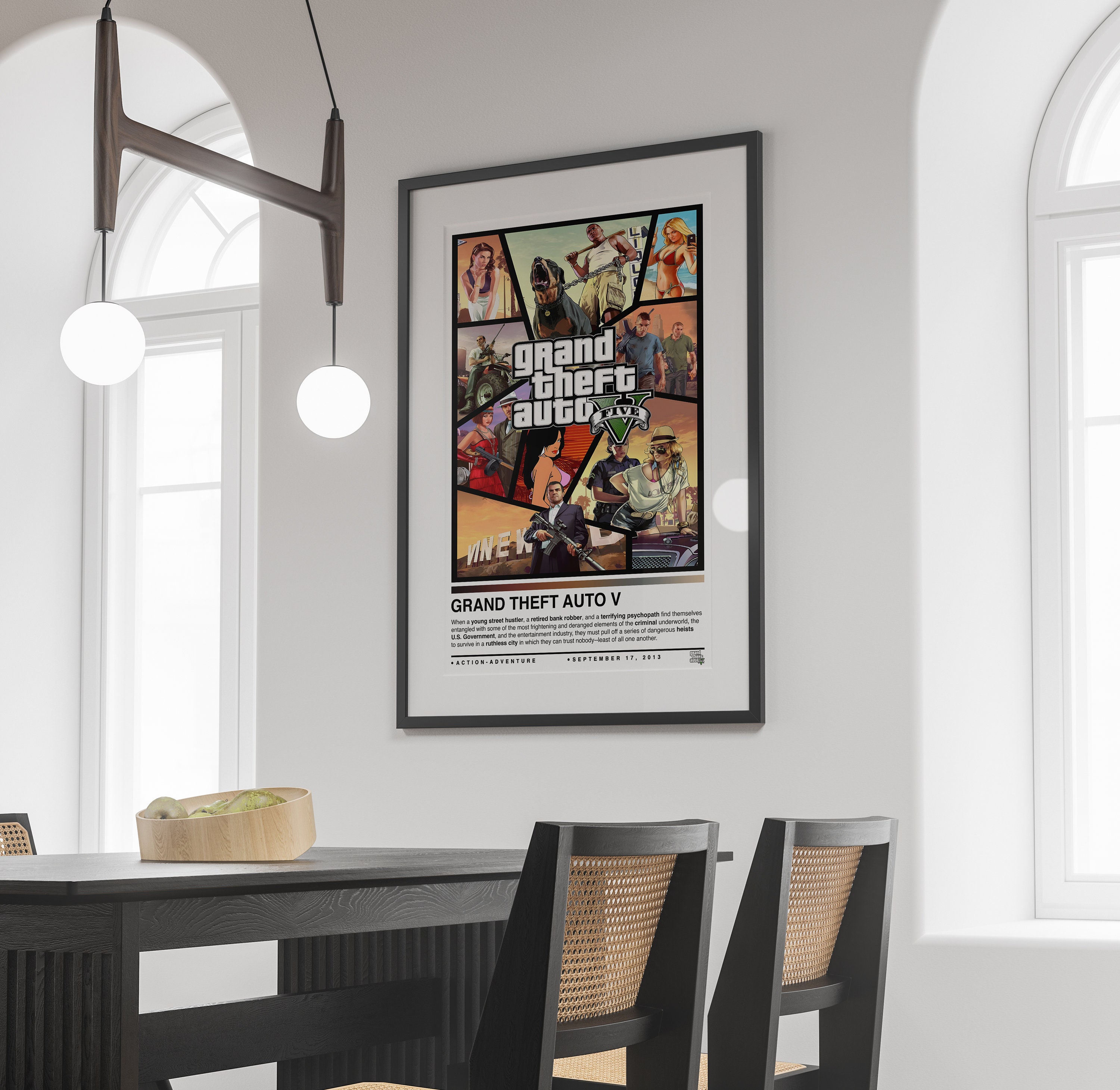 Grand Theft Auto 5 Poster, Gaming Poster by Ipsita Banerjee | Printblur