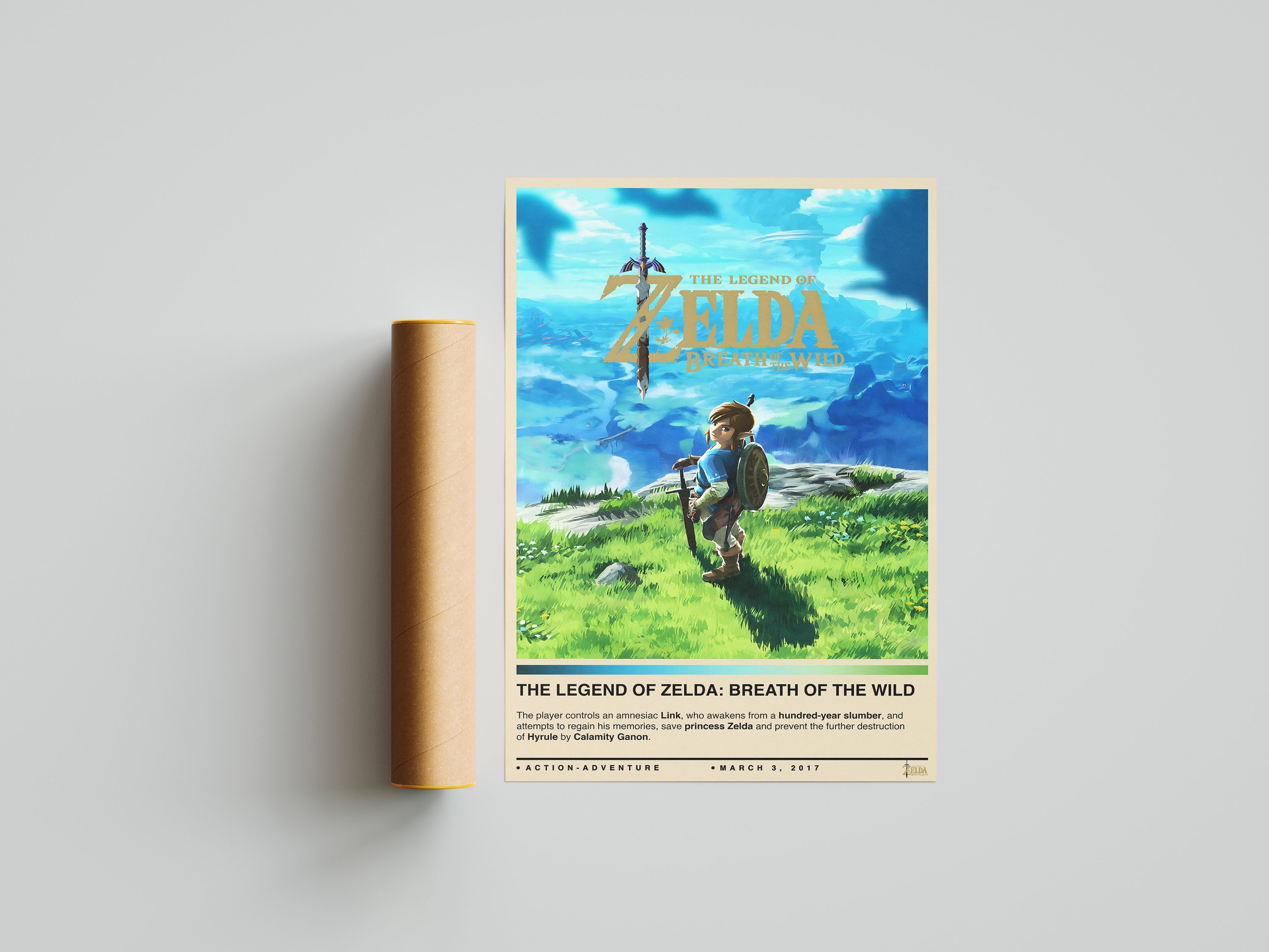 The Legend of Zelda Breath of the Wild Poster sold by Emily Wilson ...