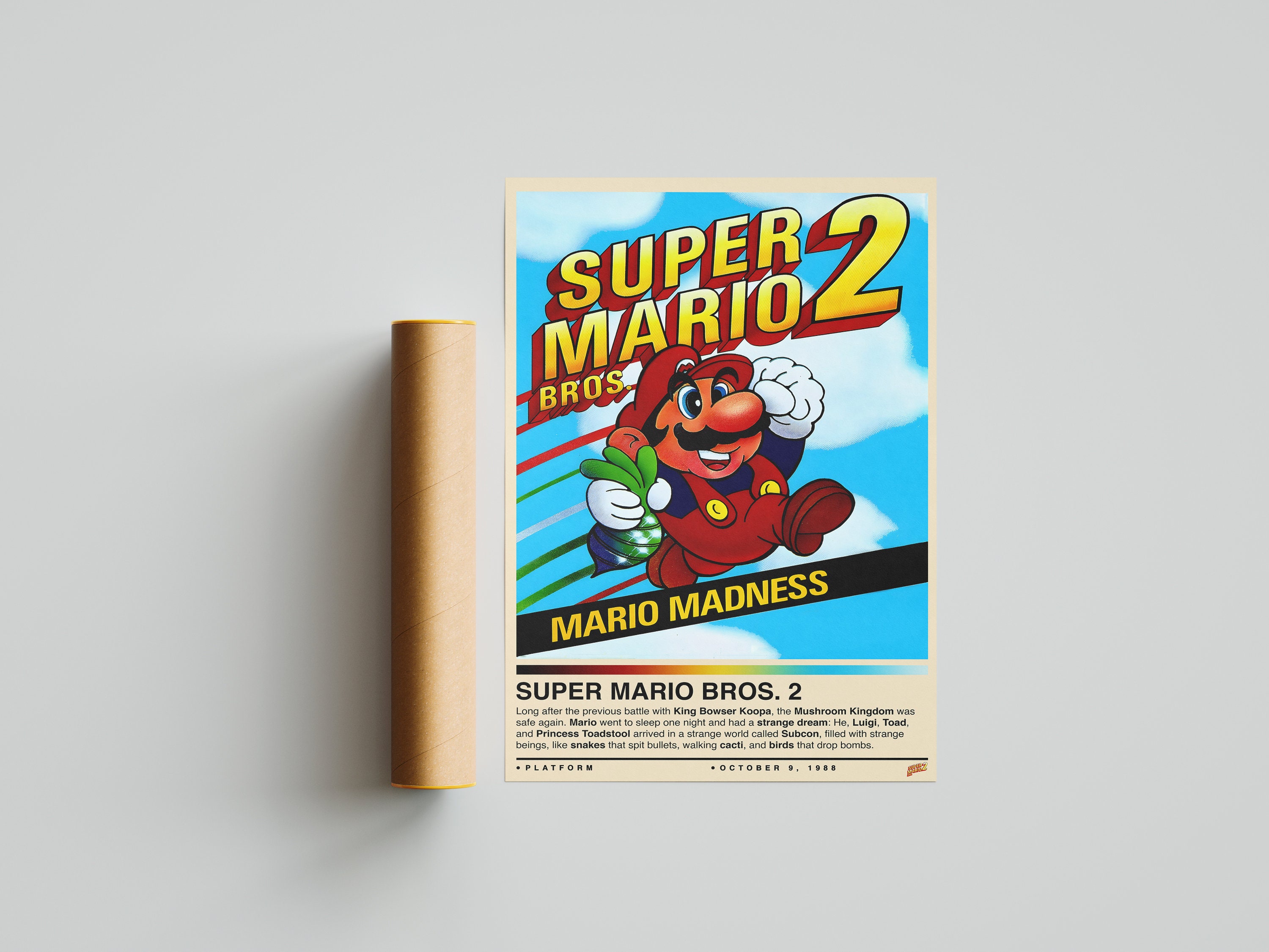 Super Mario Bros 2 Poster, Gaming Poster sold by Perrine Honoré | SKU ...