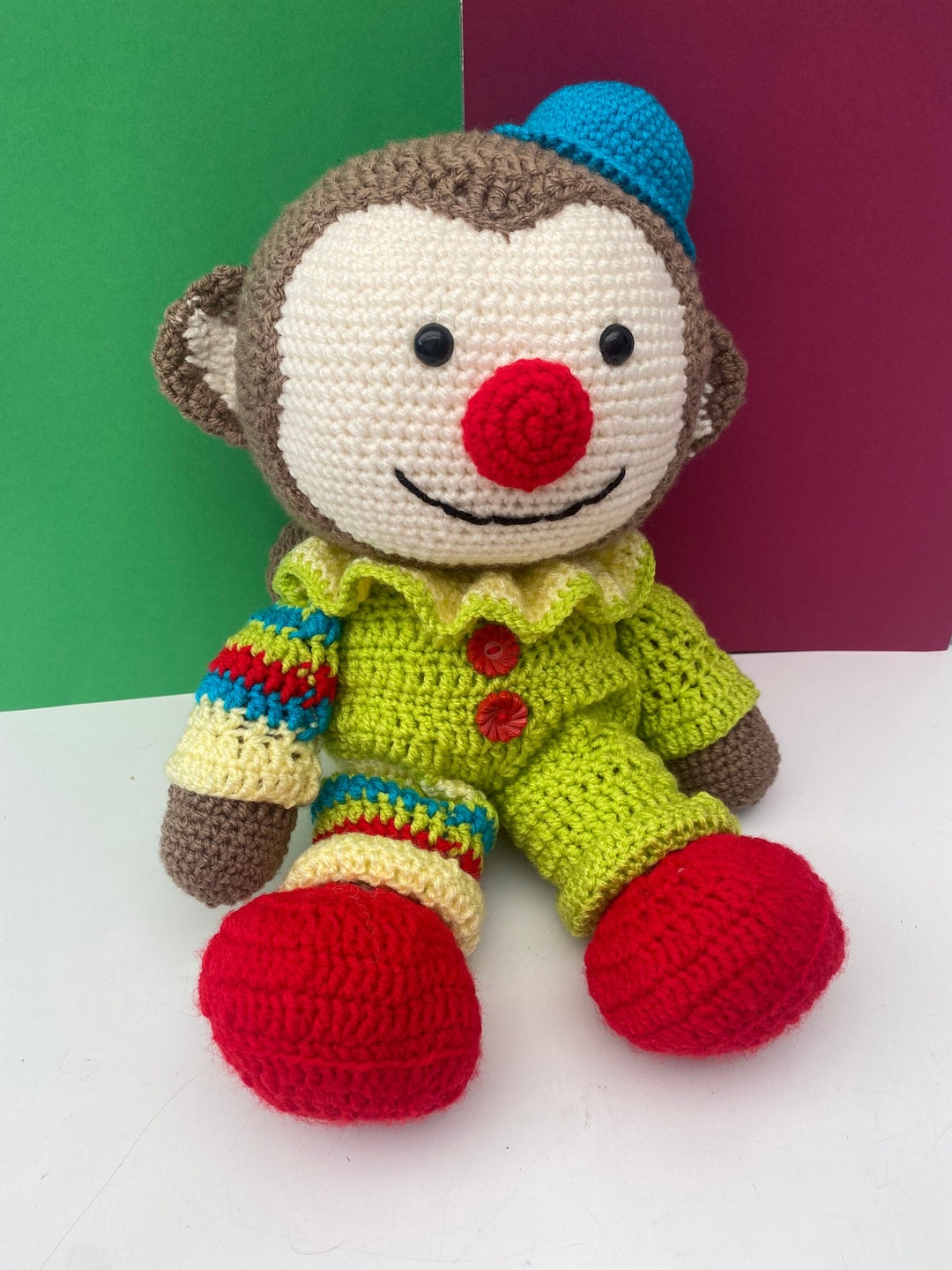 Clown Monkey - Etsy