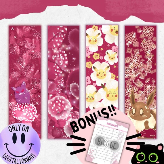 Pokemon Bookmark Printable Set Instant Download Print - Etsy