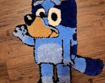 Bluey Hand Tufted Rug Unique Gift - Etsy