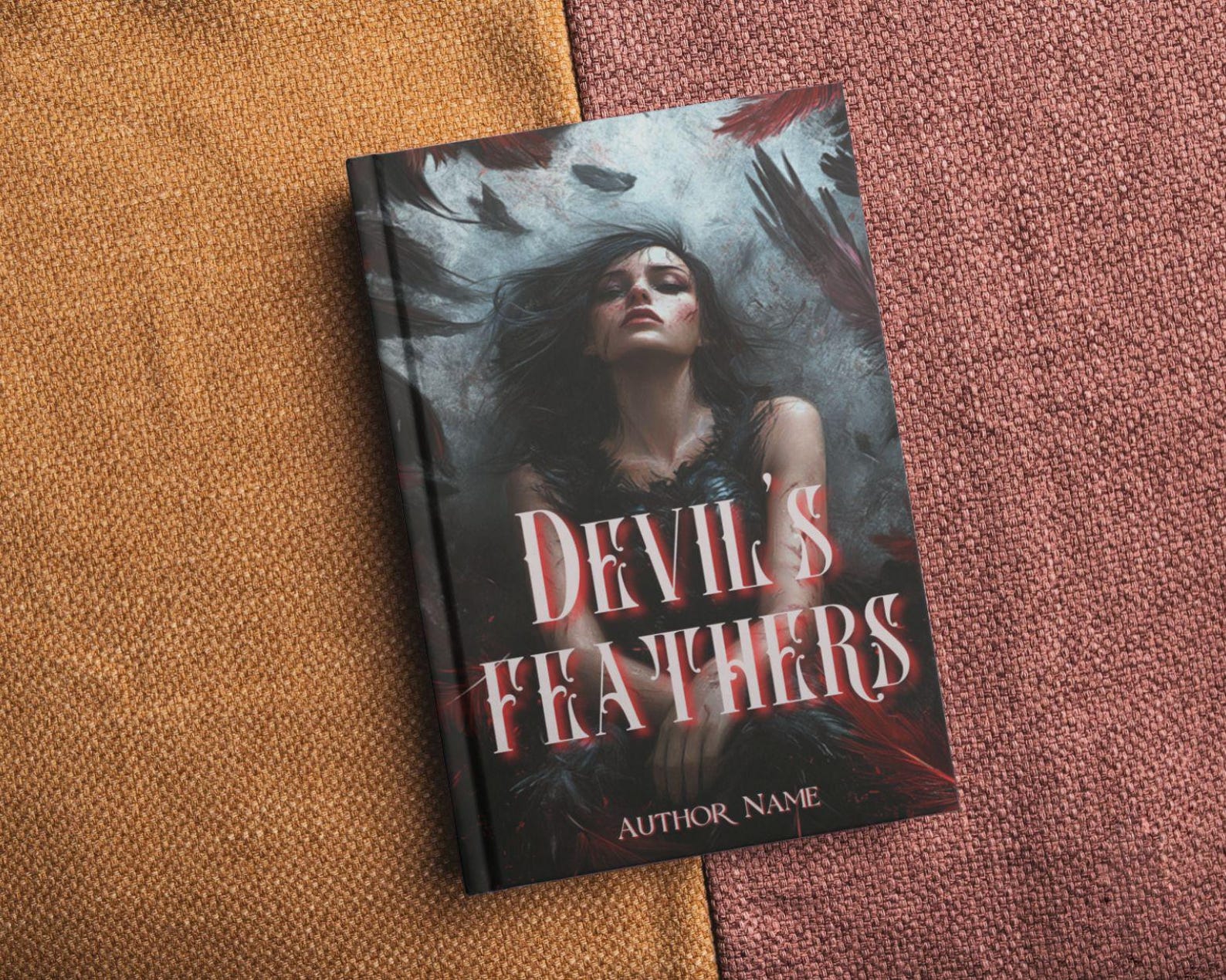 Devil Feathers | Book Cover Premade | Urban Fantasy, Supernatural | Custom Book Cover, Ebook ...