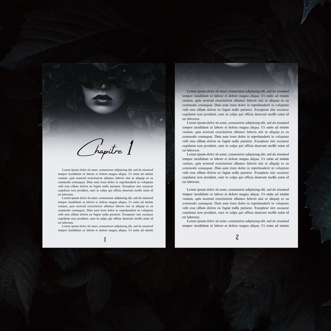 Dark Flowers Header Chapter Decorative Chapter Graphics, Published ...