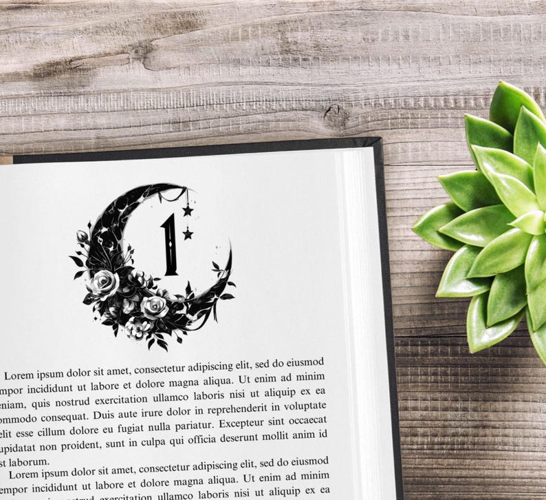 Fantasy Moon Chapter Header | Decorative Headers, Chapter Graphics ...