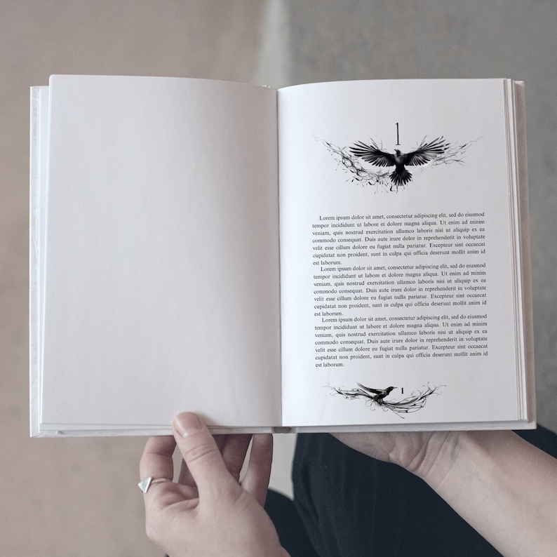 Etheric Raven Header Chapter | Decorative Headers, Chapter Graphics ...