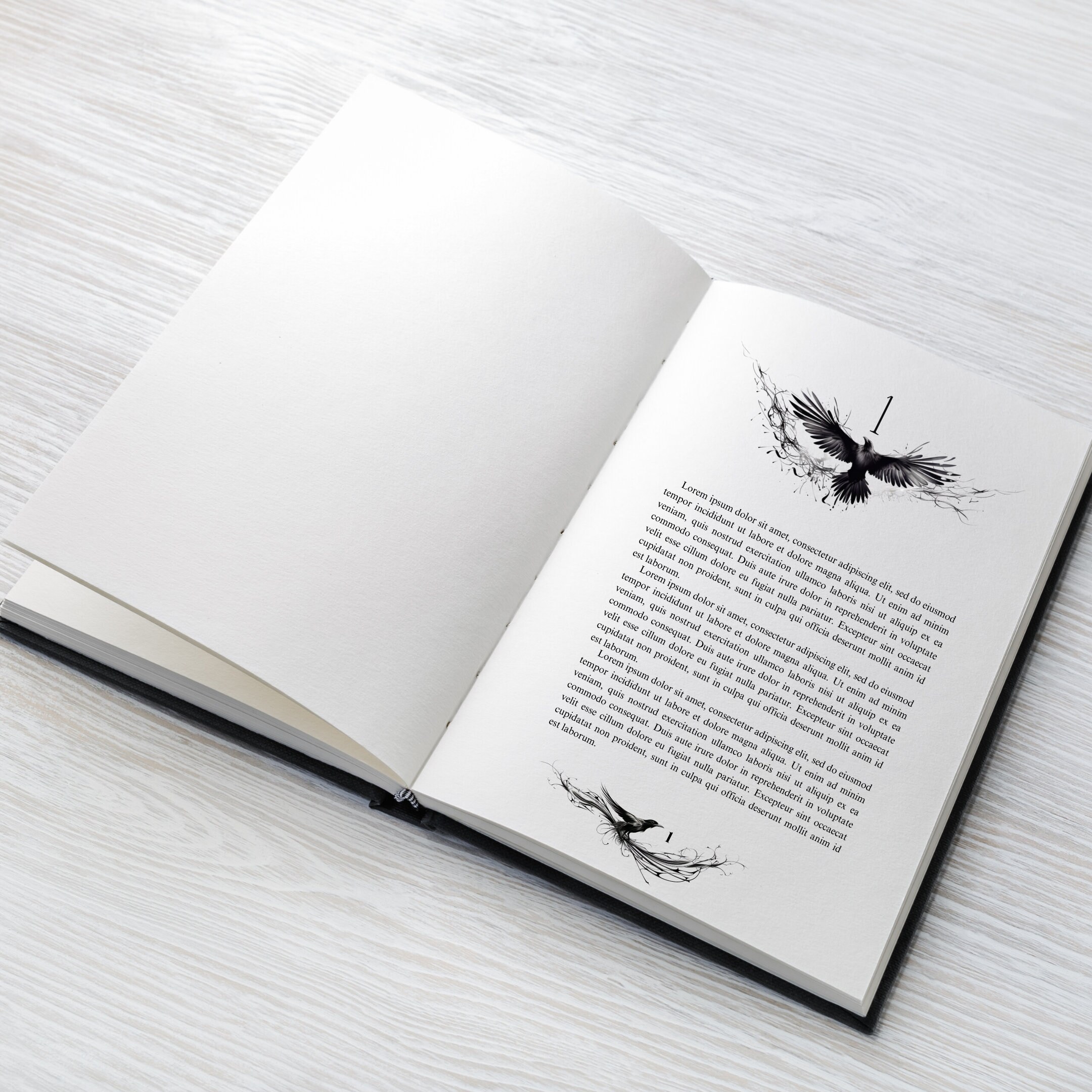 Etheric Raven Header Chapter Decorative Headers, Chapter Graphics ...