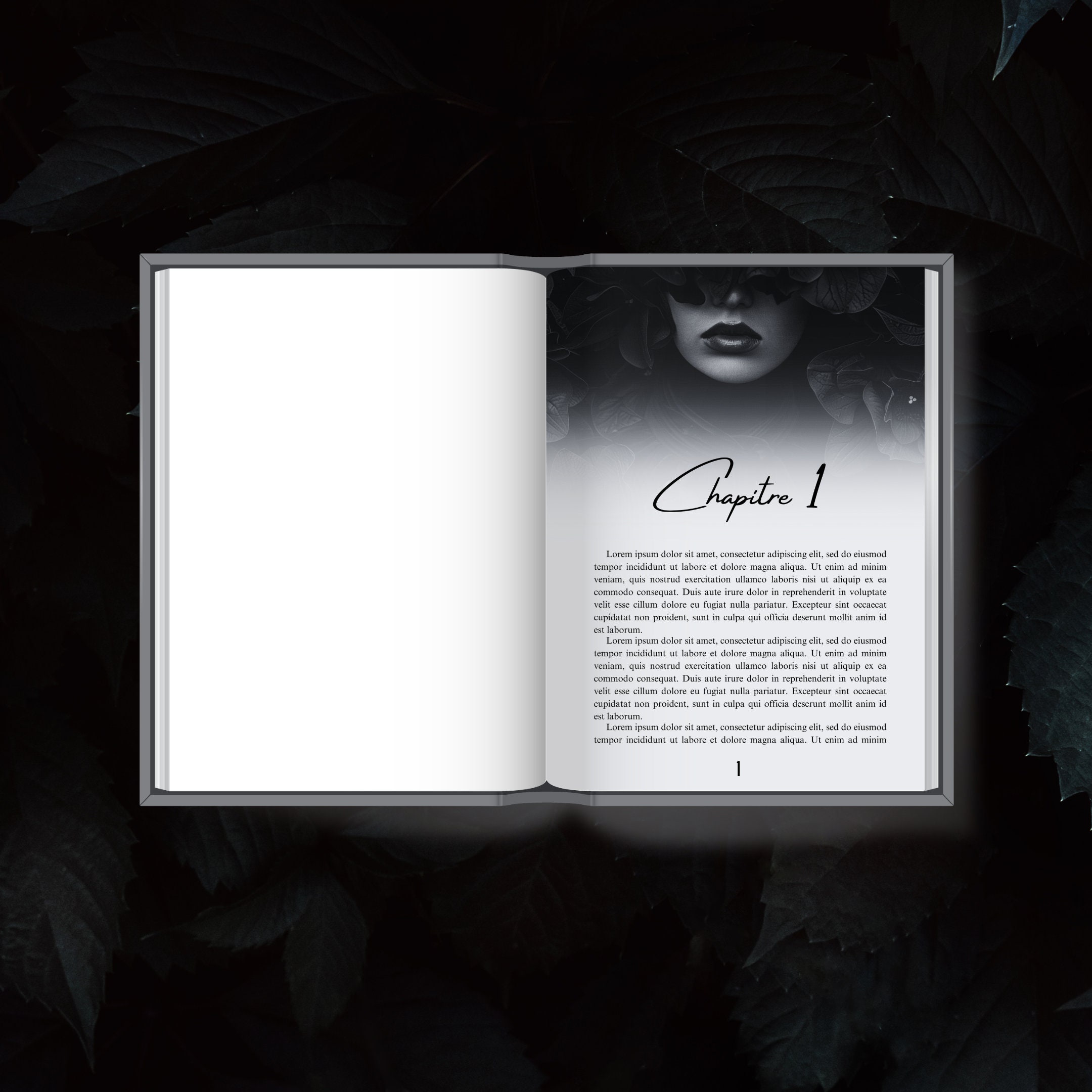 Dark Flowers - Header Chapter | Decorative Chapter Graphics, Published ...