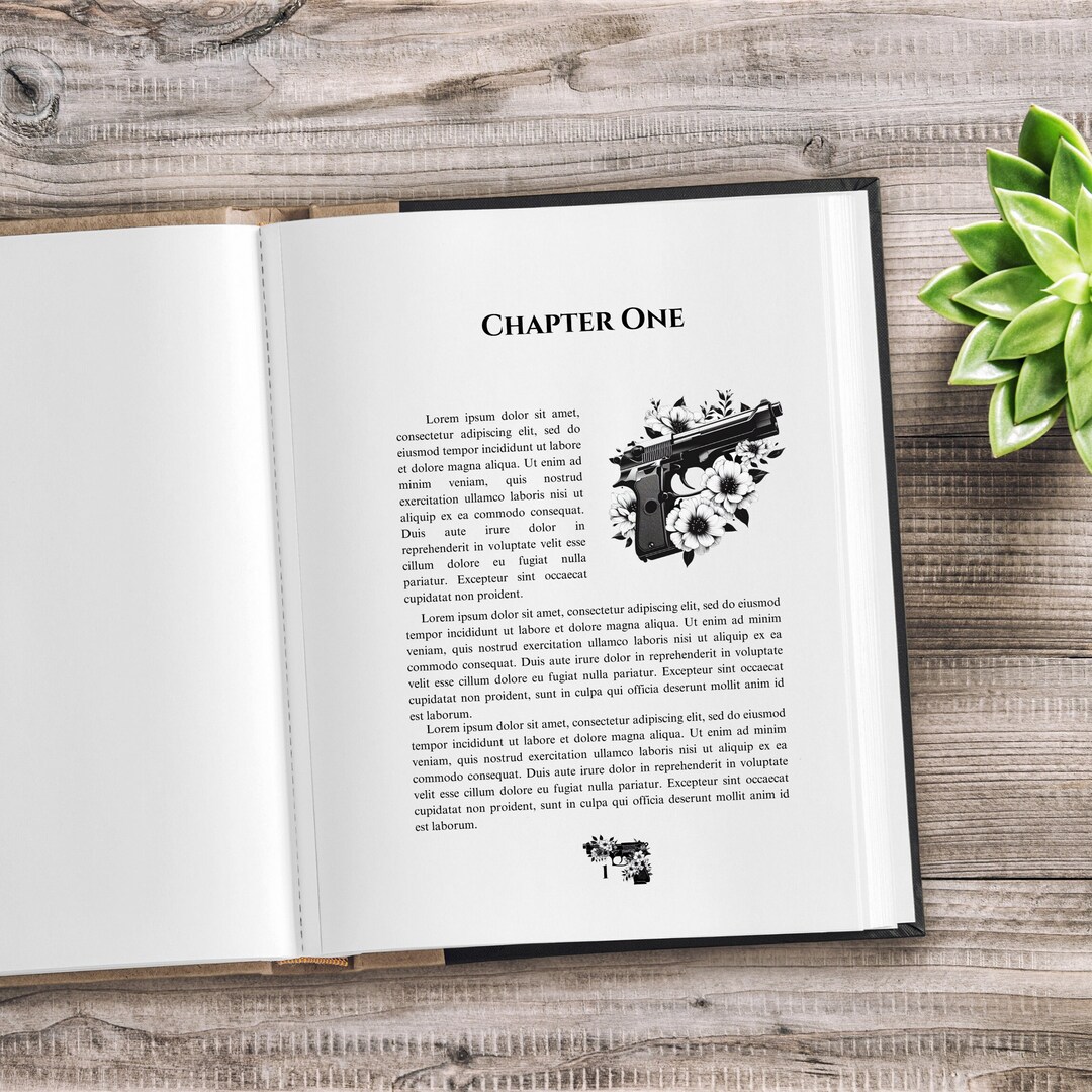 Gun & Roses Header Chapter | Decorative Headers, Chapter Graphics ...