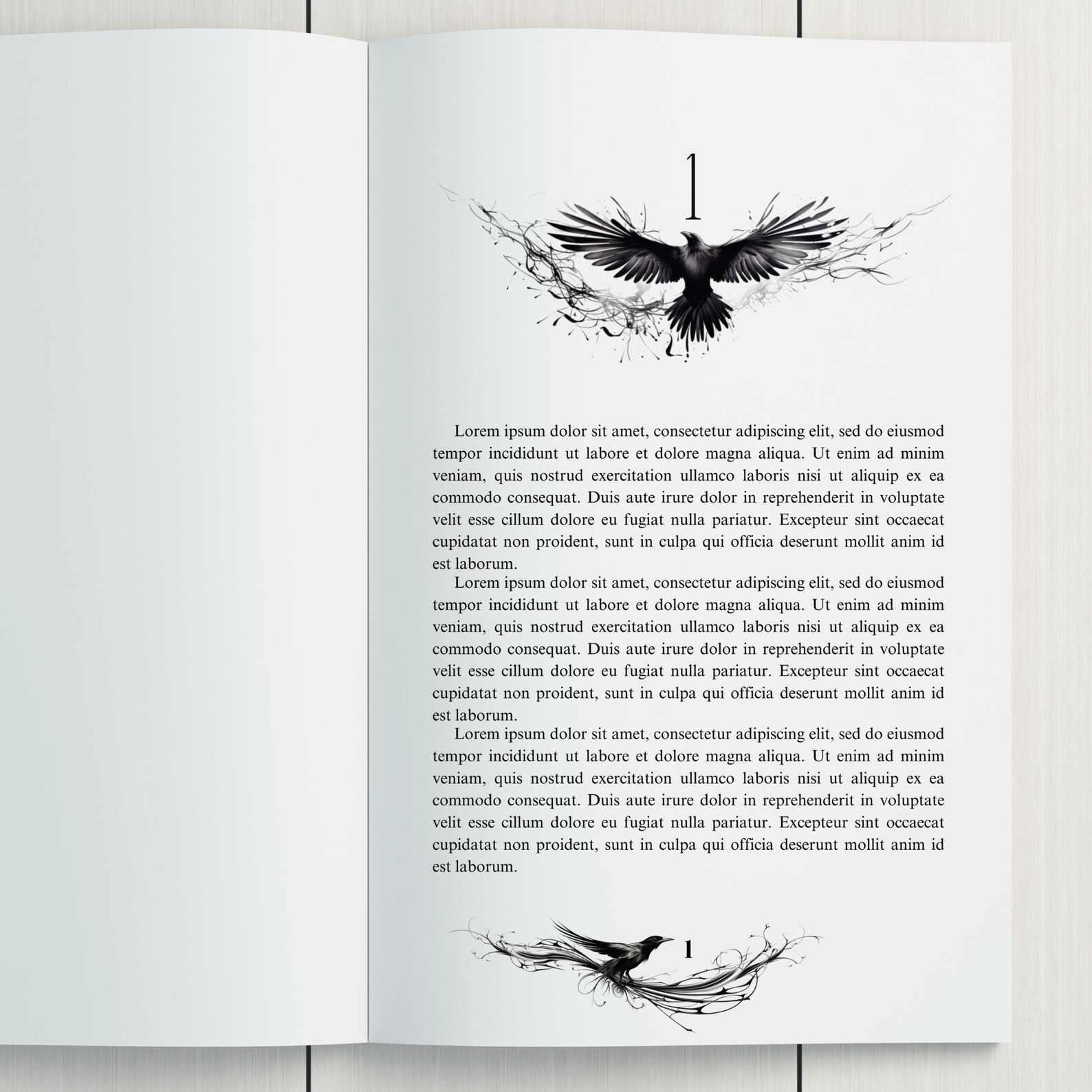 Etheric Raven Header Chapter | Decorative Headers, Chapter Graphics, Novels and Ebooks ...