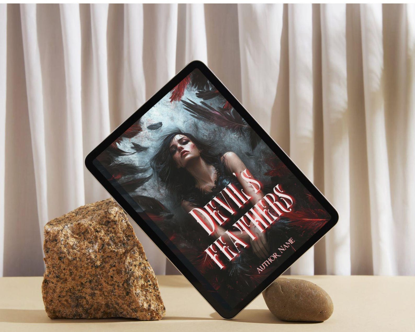 Devil Feathers | Book Cover Premade | Urban Fantasy, Supernatural | Custom Book Cover, Ebook ...