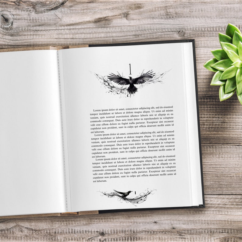 Etheric Raven Header Chapter | Decorative Headers, Chapter Graphics ...