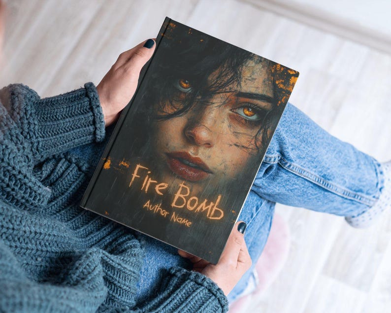 Fire Bomb | Book Cover Premade | Fantasy, Supernatural | Custom Book ...