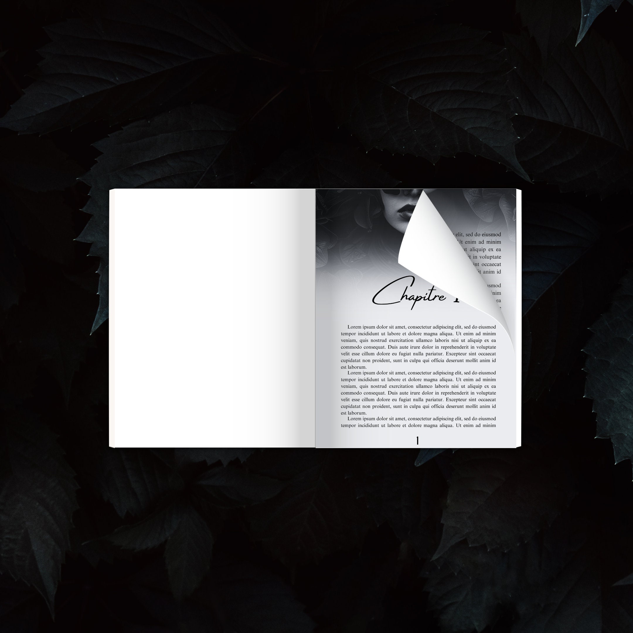 Dark Flowers Header Chapter Decorative Chapter Graphics, Published ...