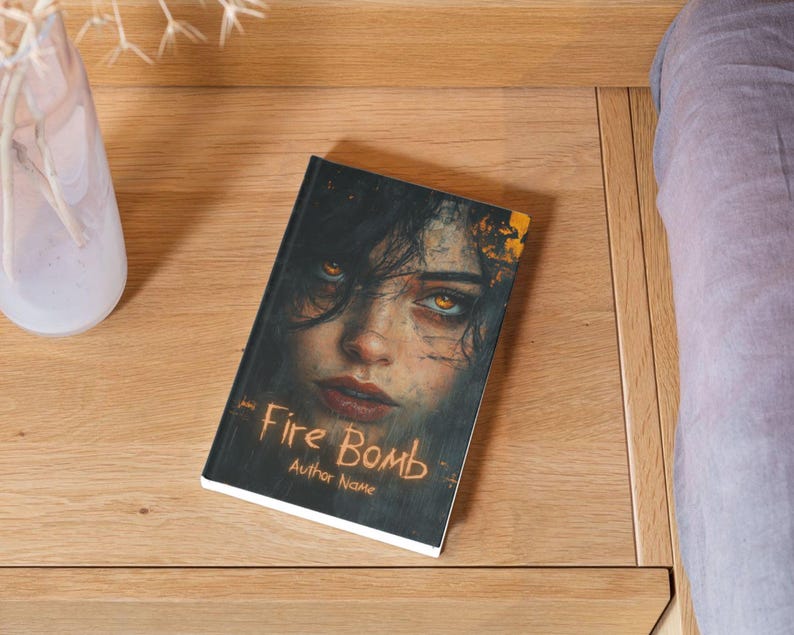 Fire Bomb | Book Cover Premade | Fantasy, Supernatural | Custom Book ...