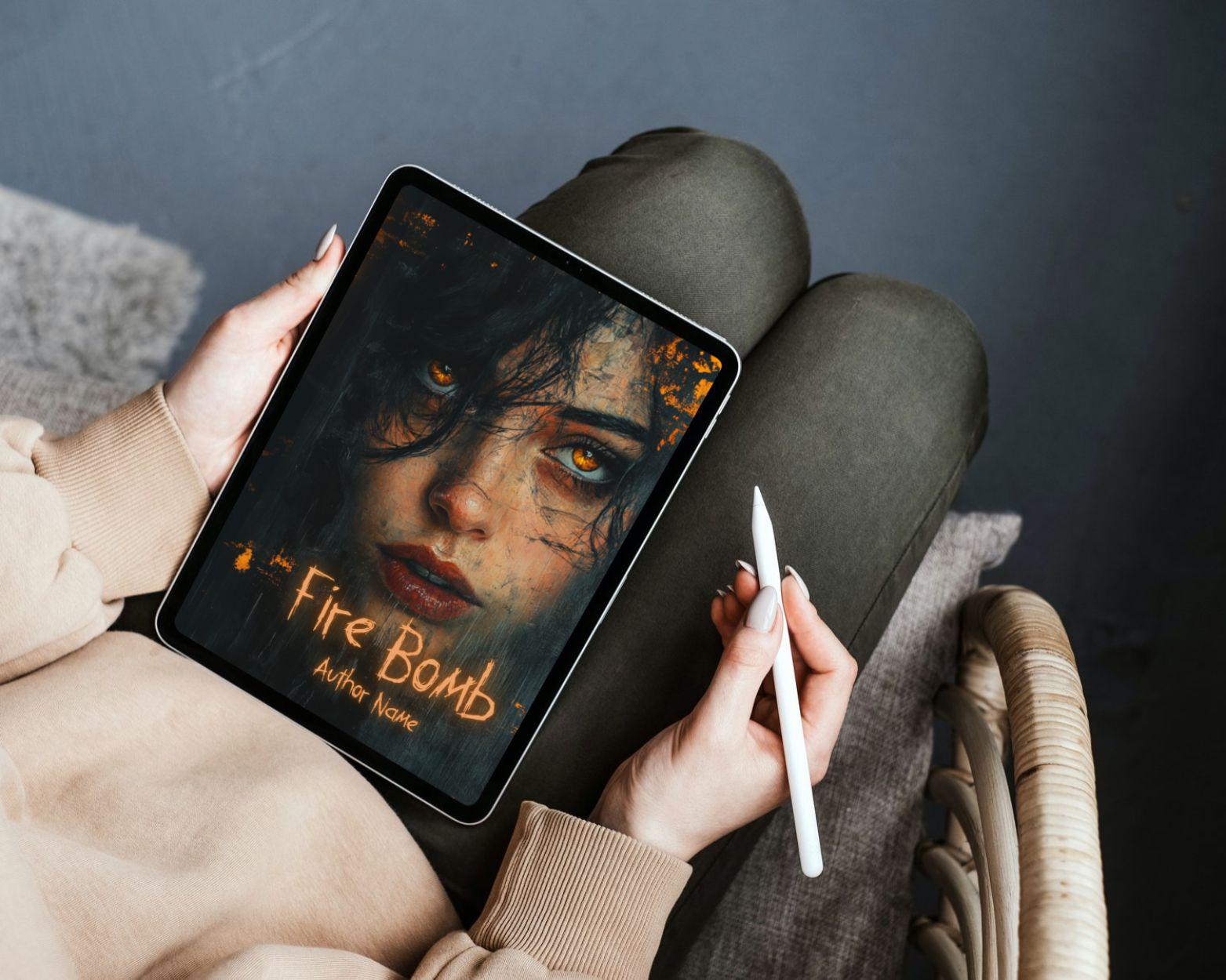 Fire Bomb | Book Cover Premade | Fantasy, Supernatural | Custom Book ...