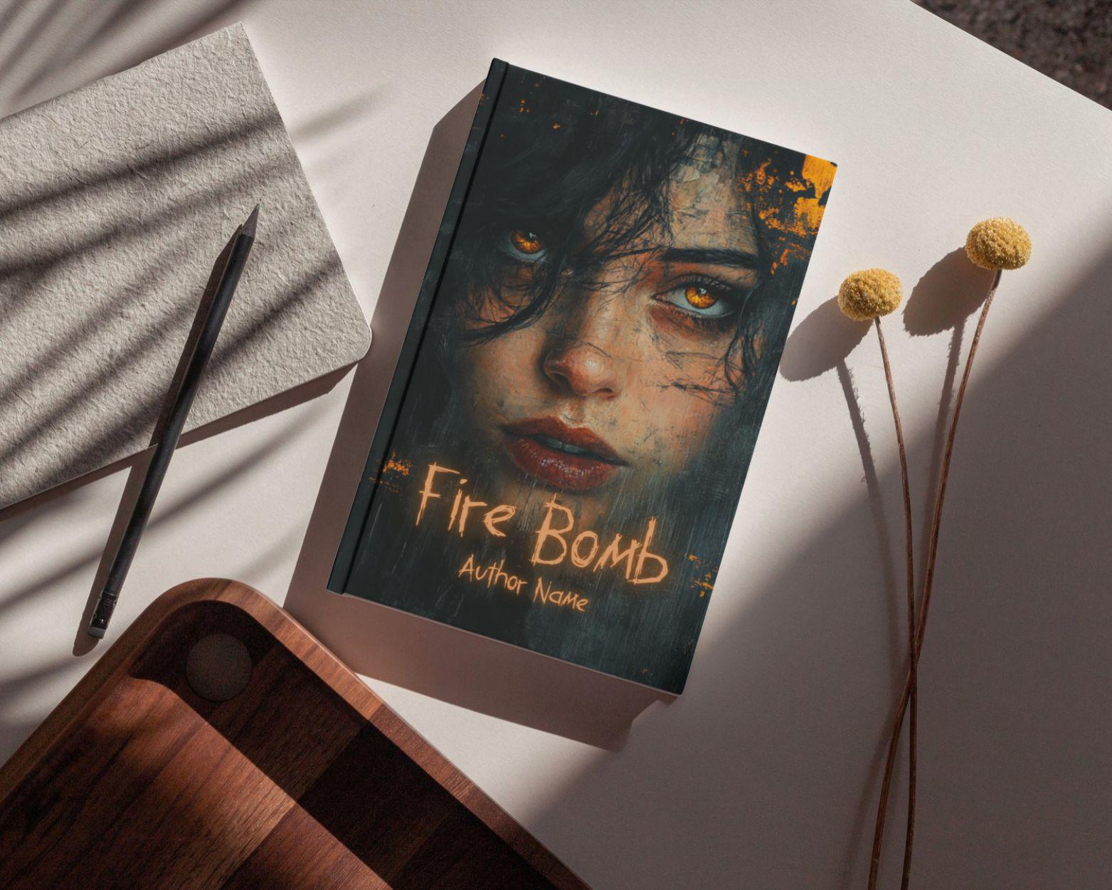 Fire Bomb | Book Cover Premade | Fantasy, Supernatural | Custom Book ...