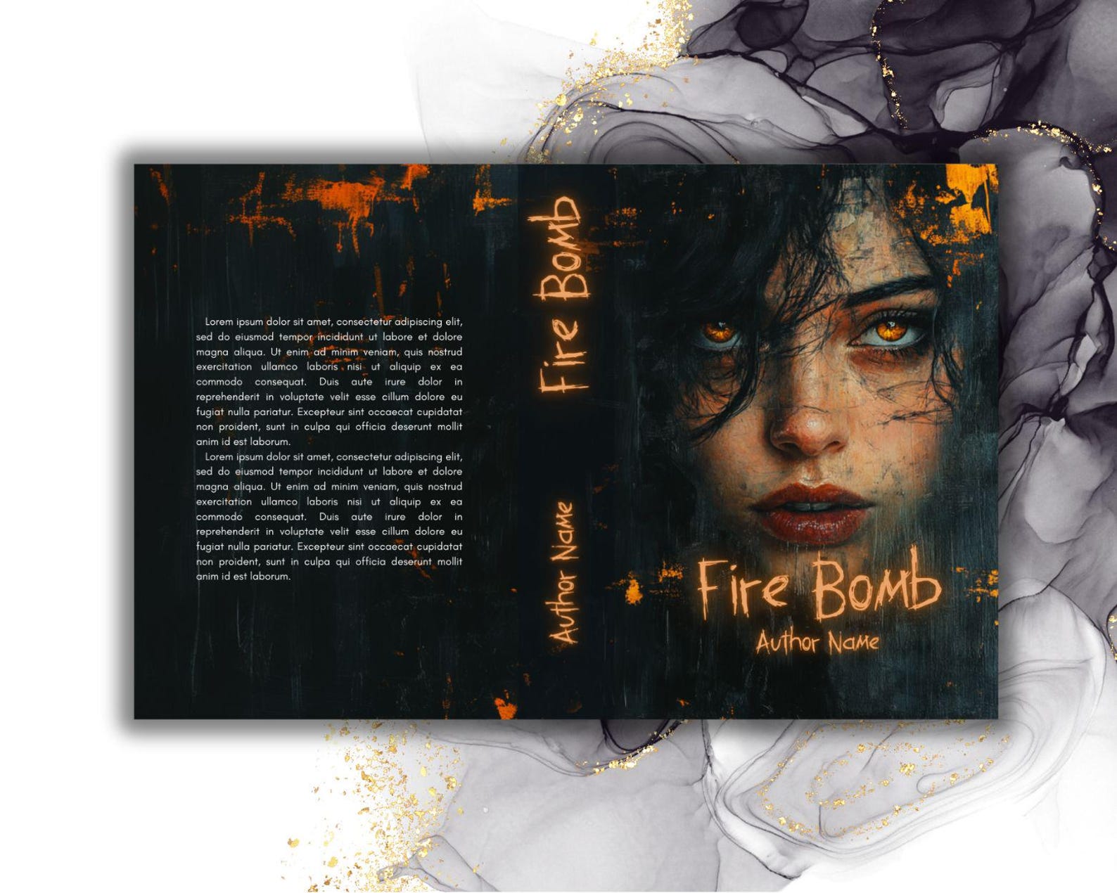 Fire Bomb | Book Cover Premade | Fantasy, Supernatural | Custom Book ...