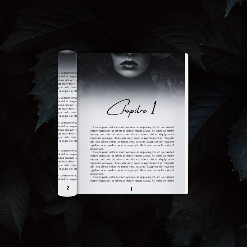 Dark Flowers Header Chapter Decorative Chapter Graphics, Published ...