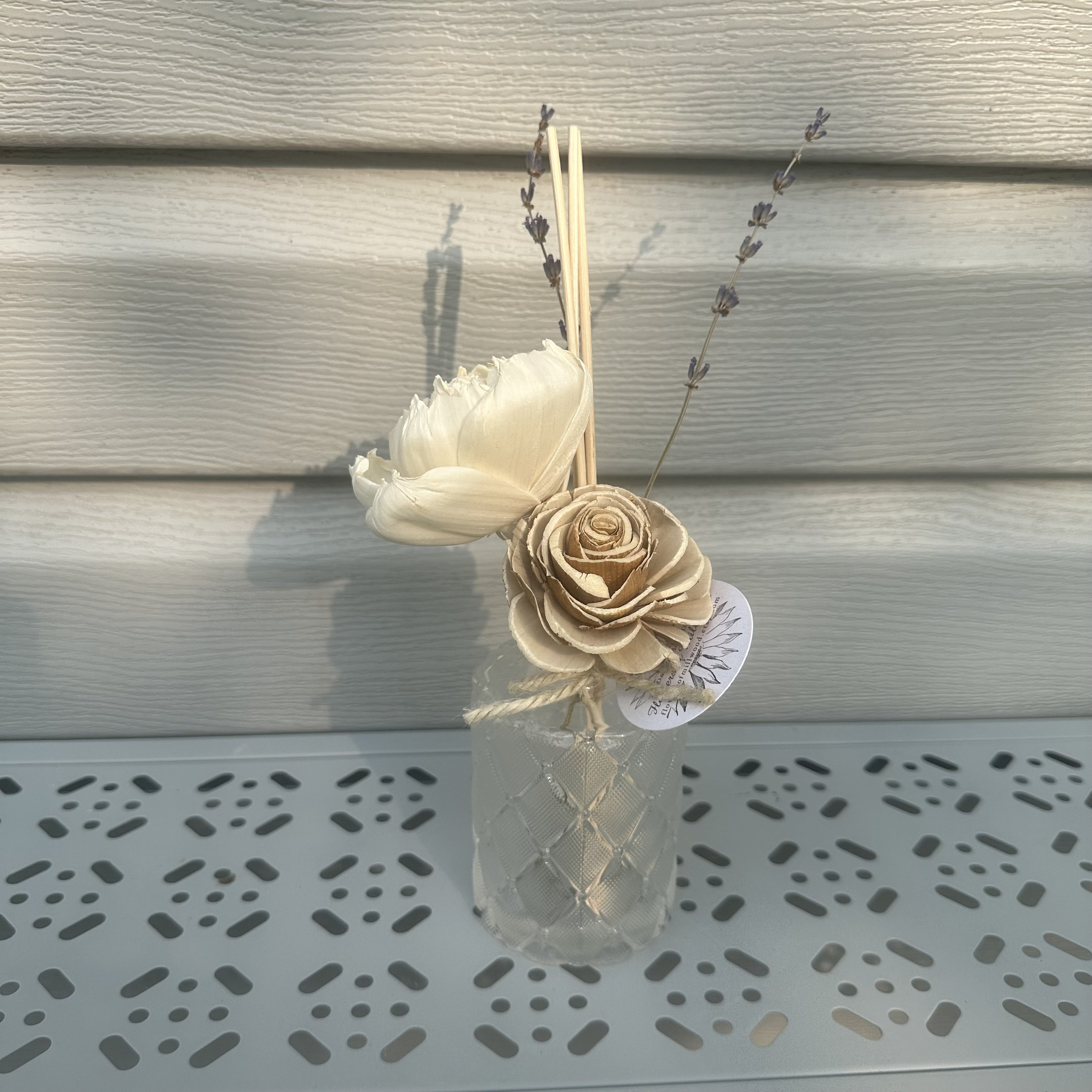 Sola Wood Flower Diffusers (unscented) With Dried Flowers (pick From Eucalyptus; Lavender; Blue ...