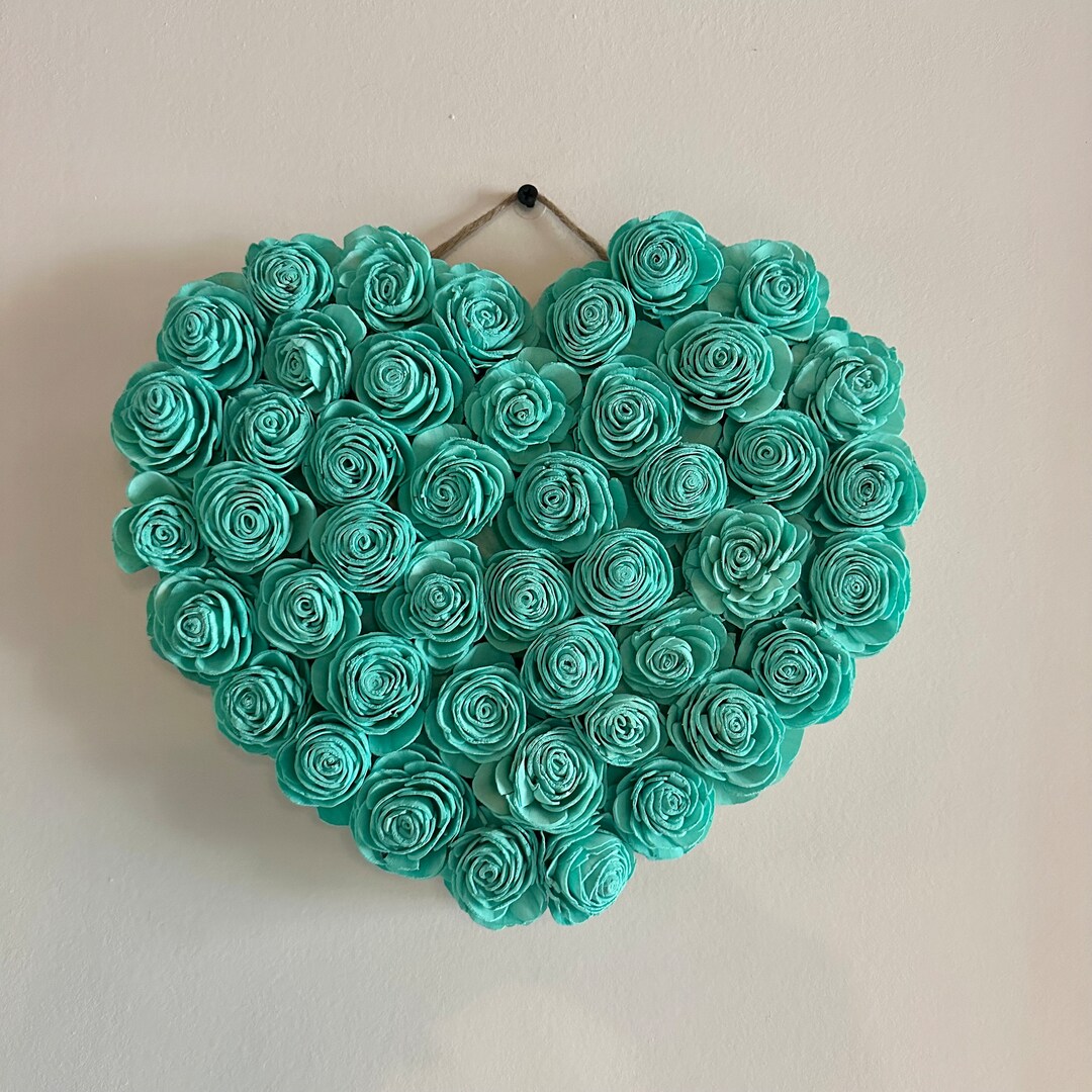 Sola Wood Flower Heart Sign Wall Decor - Etsy