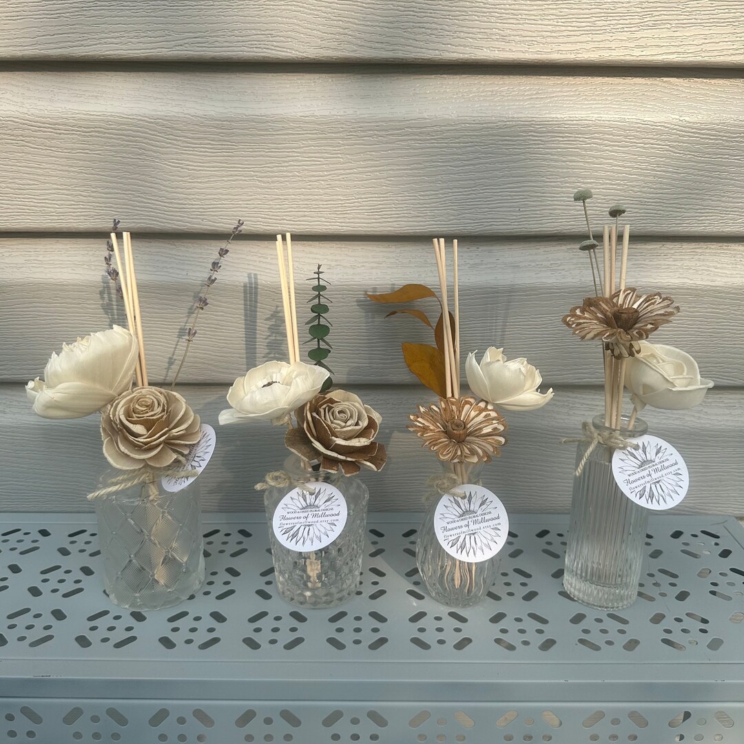Sola Wood Flower Diffusers (unscented) With Dried Flowers (pick From ...