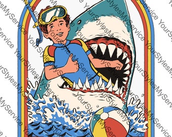 Stay Positive Shark - Etsy