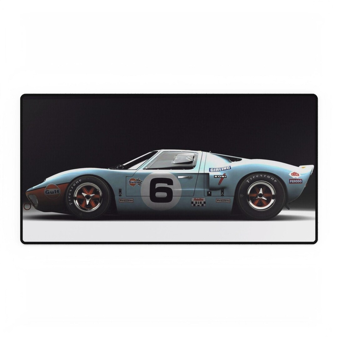 Ford Gt40 Mousepad, Car Design Mouse Pad, Race Car Mouse Pad, Vintage ...