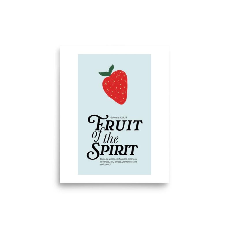 Fruit of the Spirit Inspirational Poster Bread and Prints - Etsy