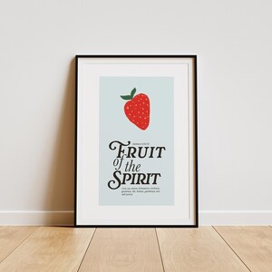 Fruit of the Spirit Inspirational Poster Bread and Prints - Etsy