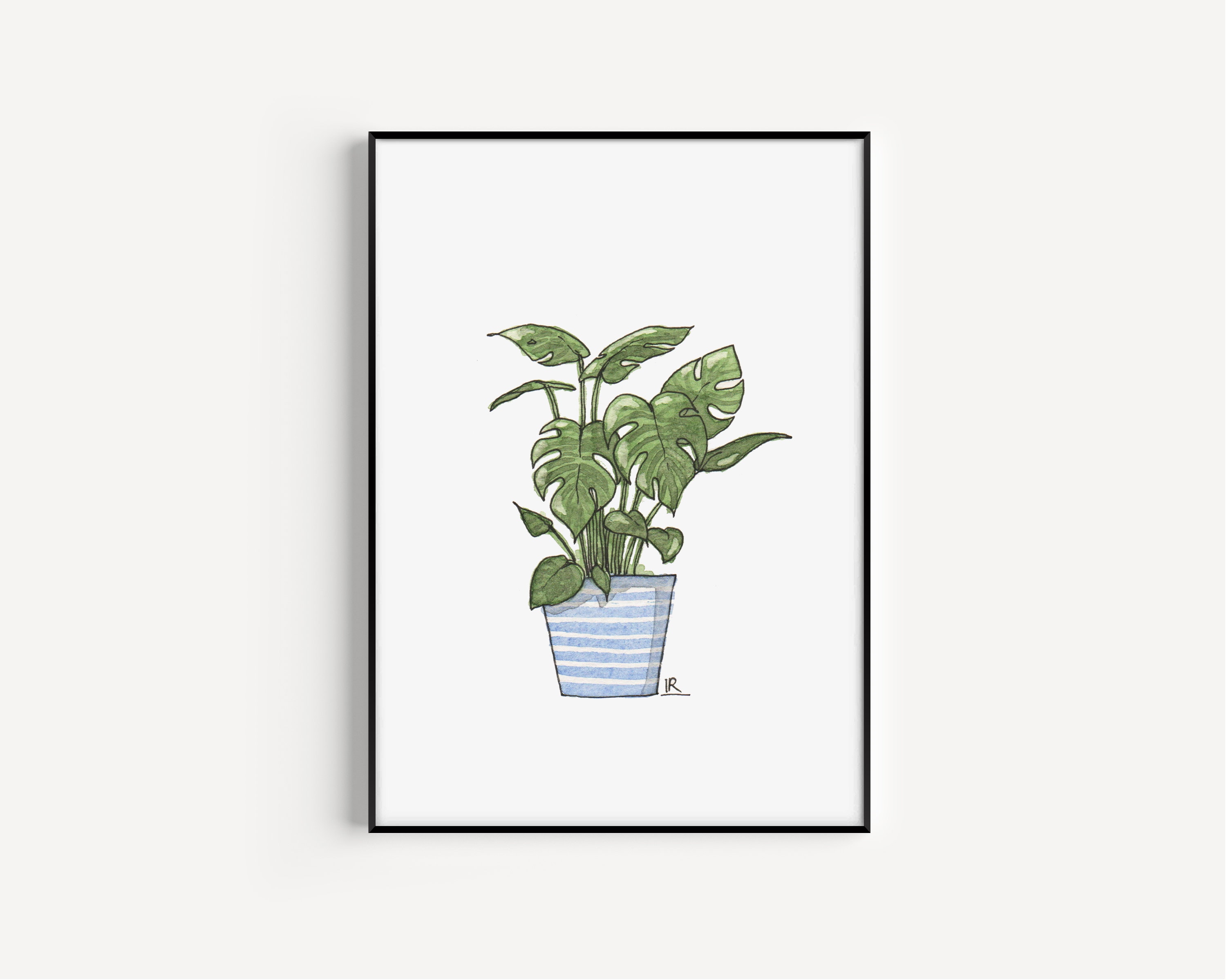 Monstera Illustration ǀ Giclee Art Print A5 ǀ Wall Decor - Etsy