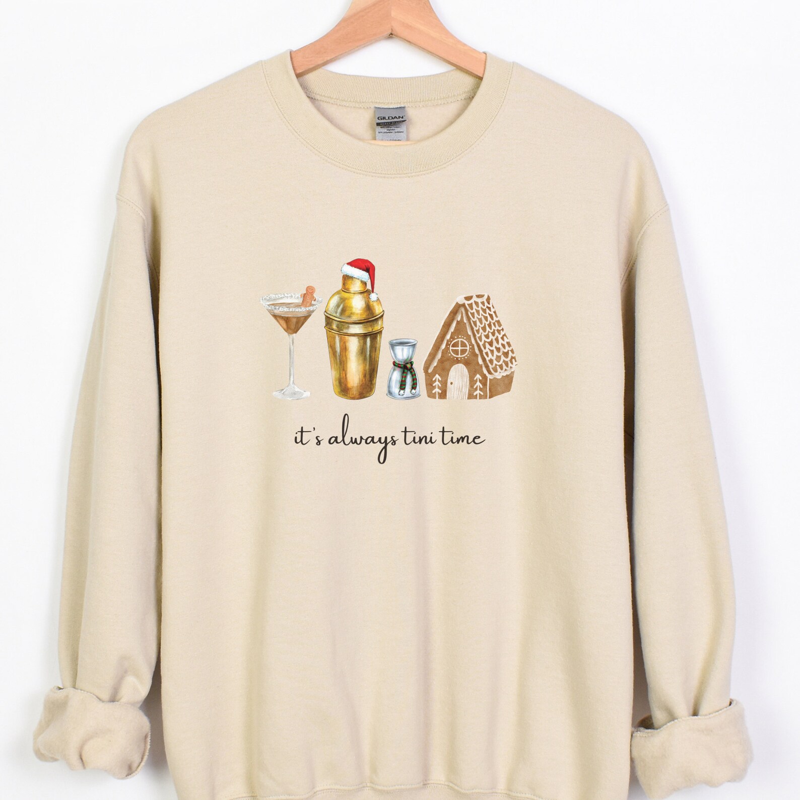 It's Always Tini Time Sweatshirt, Espresso Martini Sweater, Christmas ...
